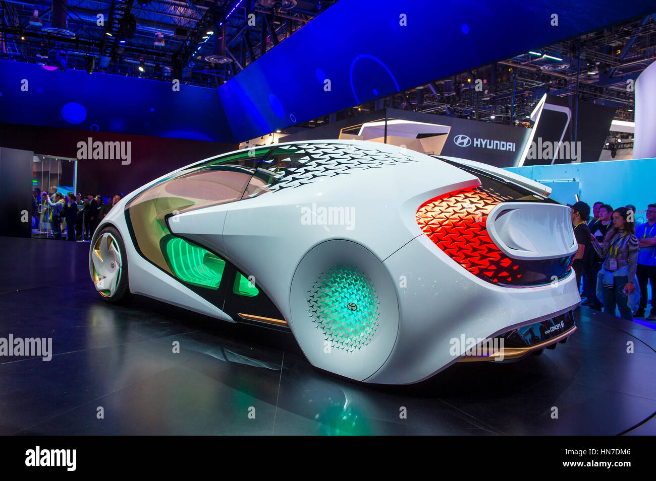 Toyota Concept car at the CES Show in Las Vegas. CES is the world's ...