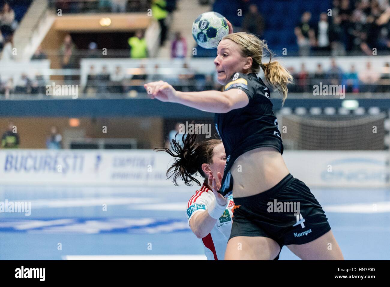January 27, 2017: Isabelle Gulden #4 of CSM Bucharest during the EHF ...