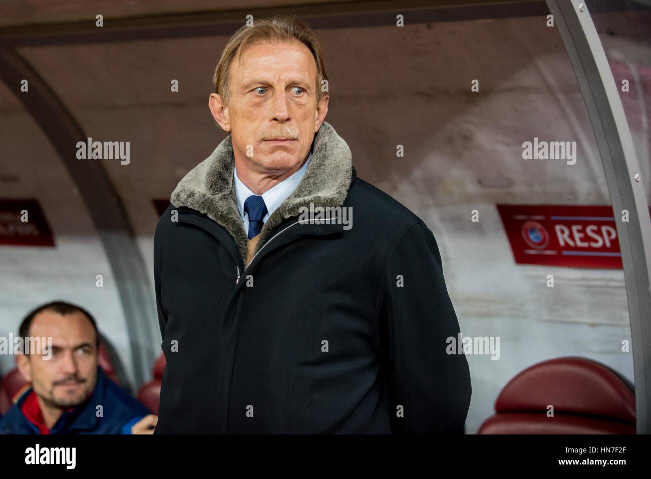 November 11, 2016: Cristoph Daum the head coach of Romania National ...