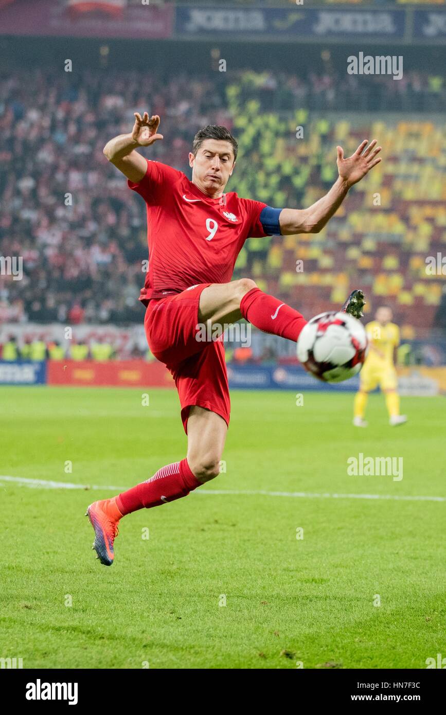 November 11, 2016: Robert Lewandowski #9 of Poland National Team during ...