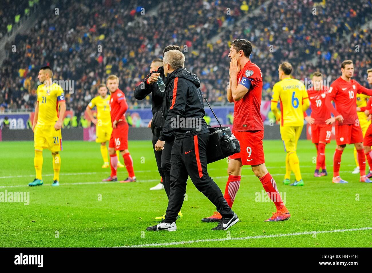 November 12, 2016: Robert Lewandowski #9 of Poland National Team ...