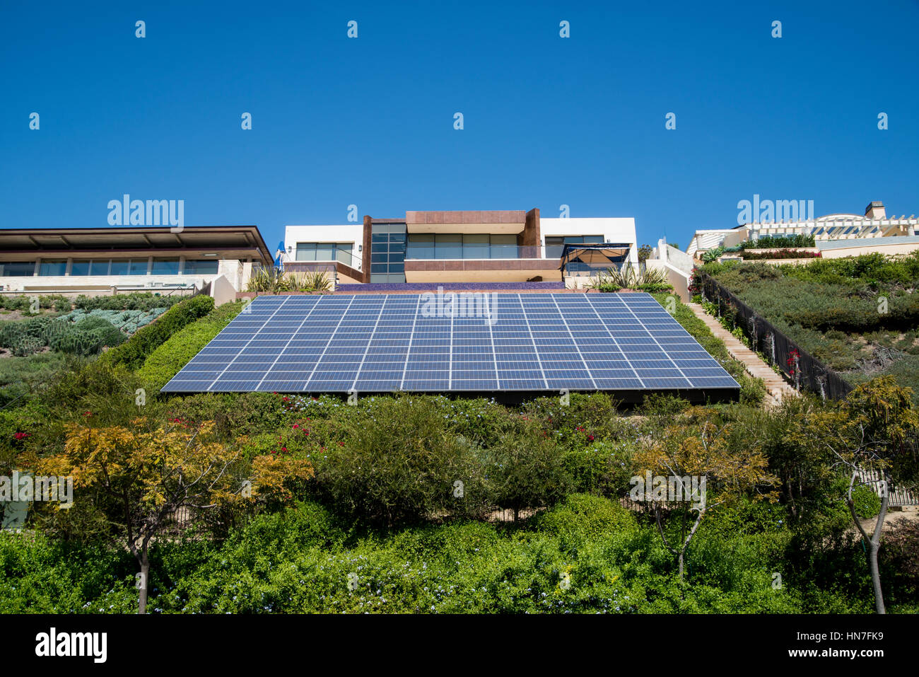 Corona Del Mar, California. Solar panels for this private home pays for ...