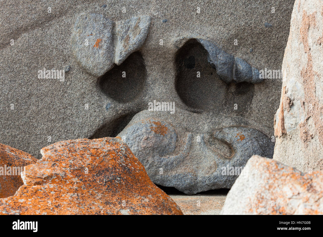 Rock - Face natural rock in shape of cartoon face Stock Photo - Alamy