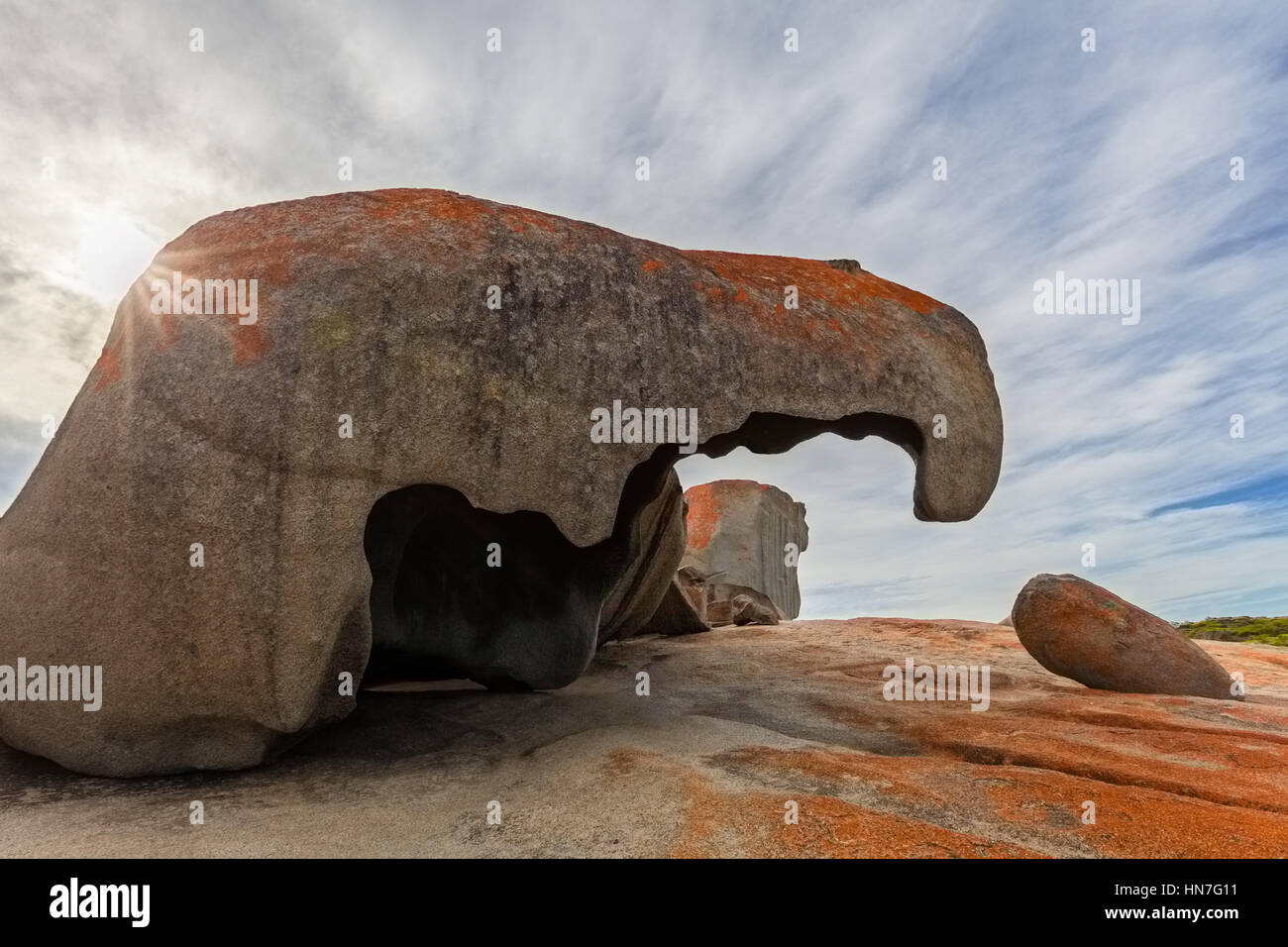 The most famous of the Remarkable Rocks, Kangaroo Island, South ...
