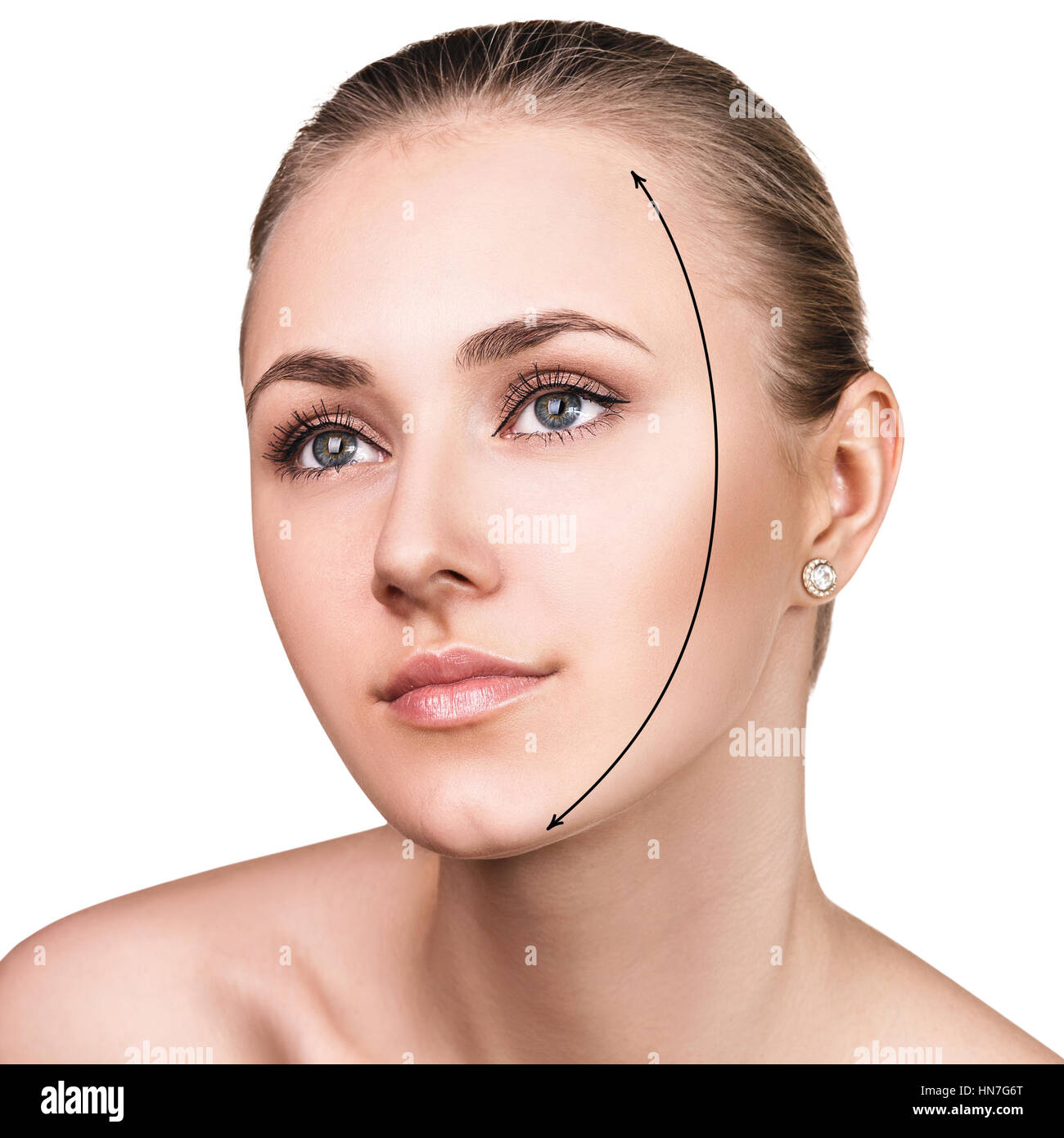 Black woman face side view hi-res stock photography and images - Alamy