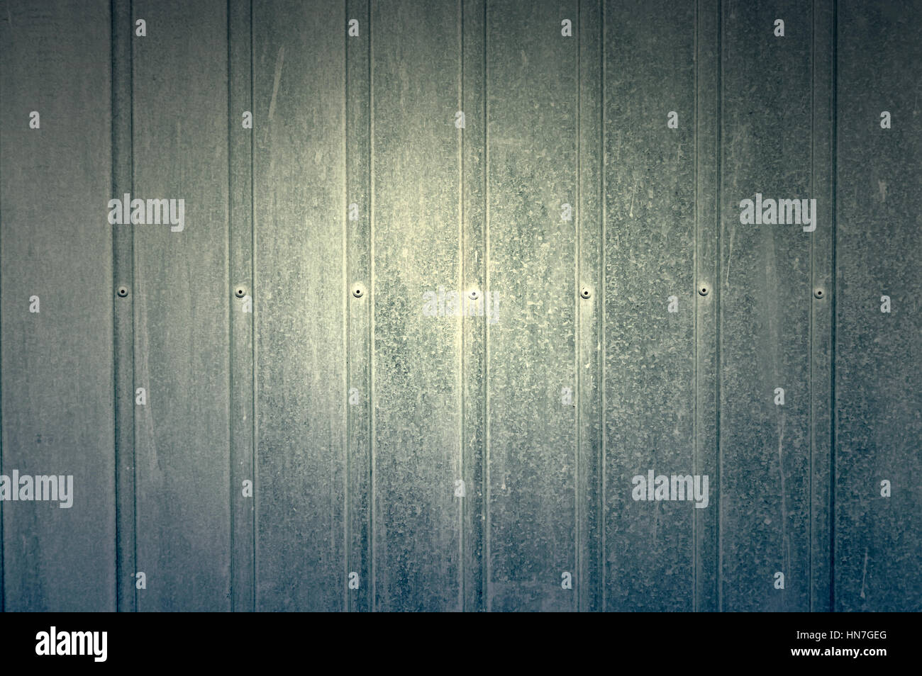 Metal wall protection, detail from a closed metal ottoman, security ...