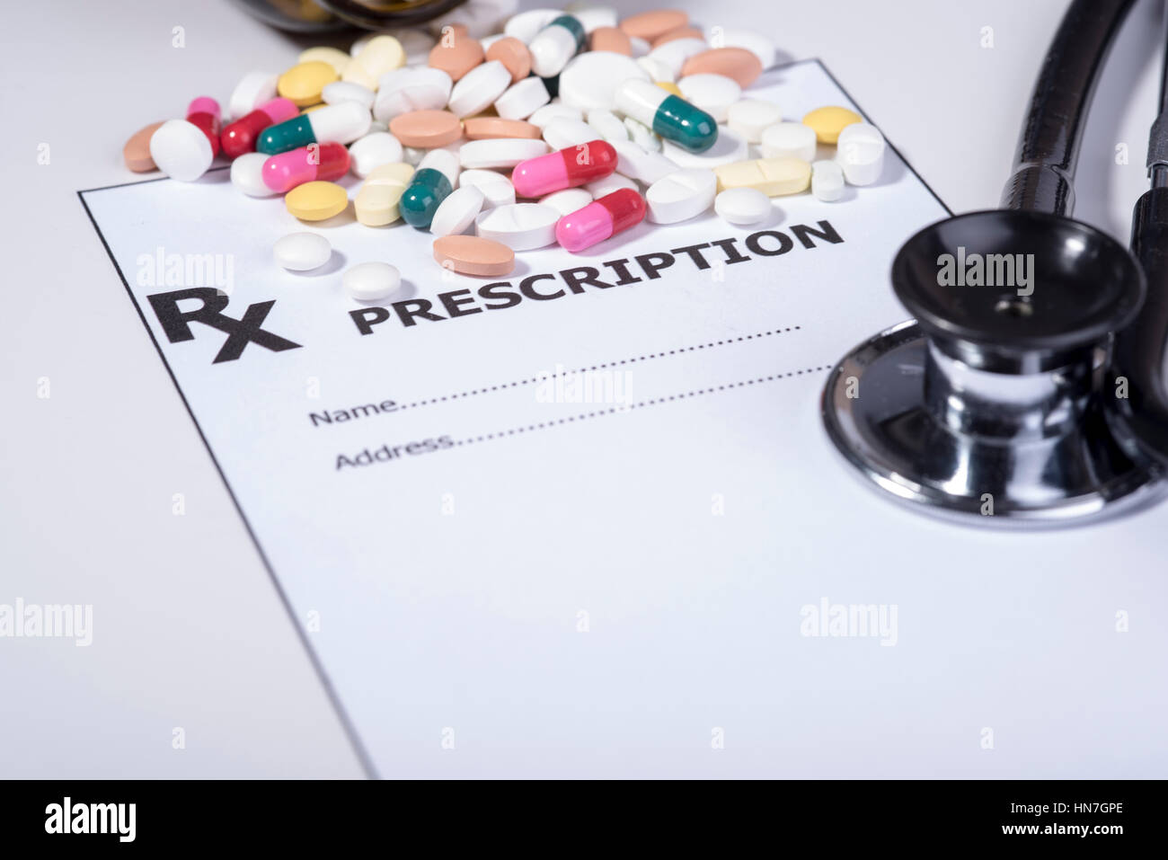 prescription for drugs against diseases Stock Photo - Alamy