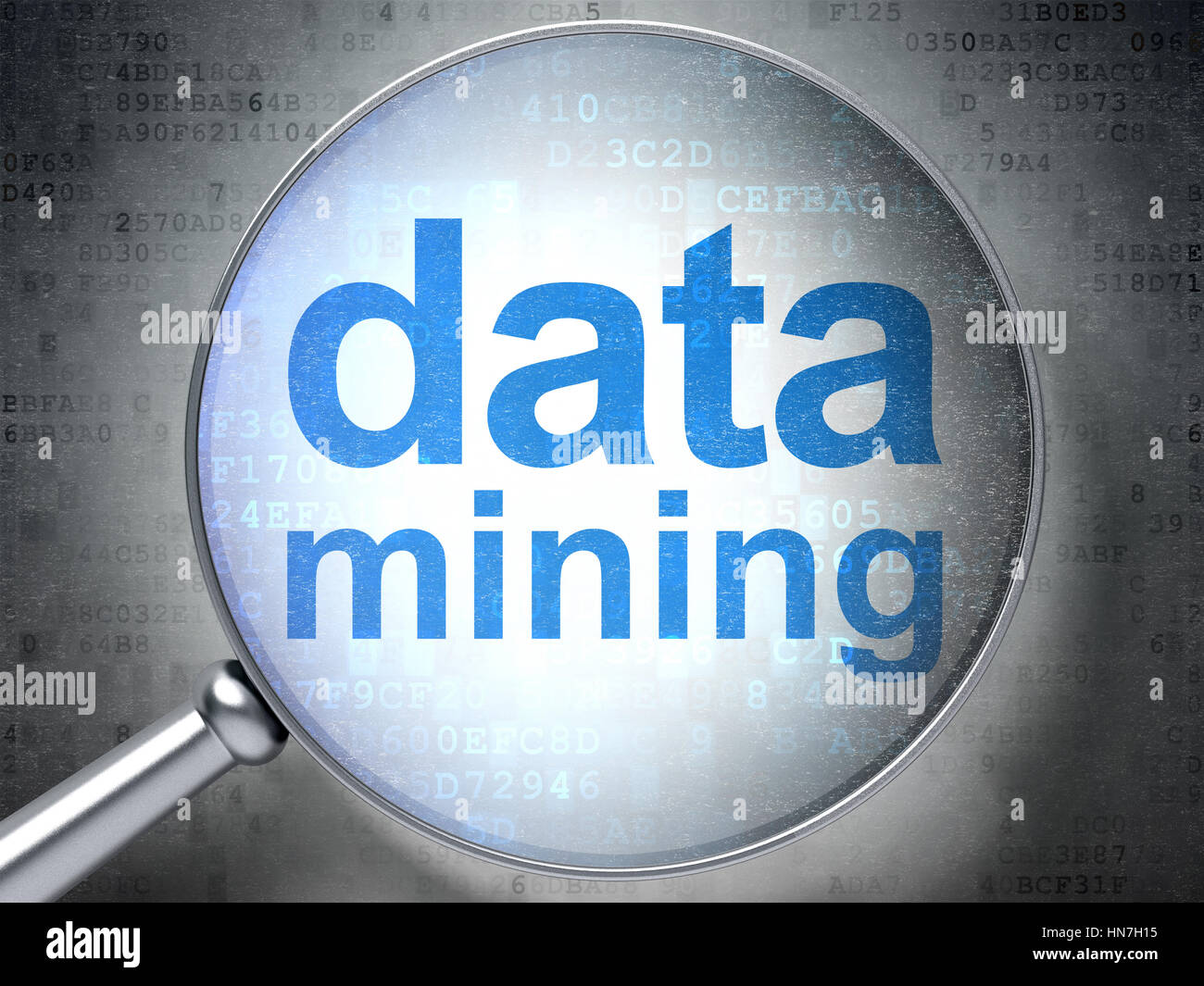 Data concept: magnifying optical glass with words Data Mining on ...