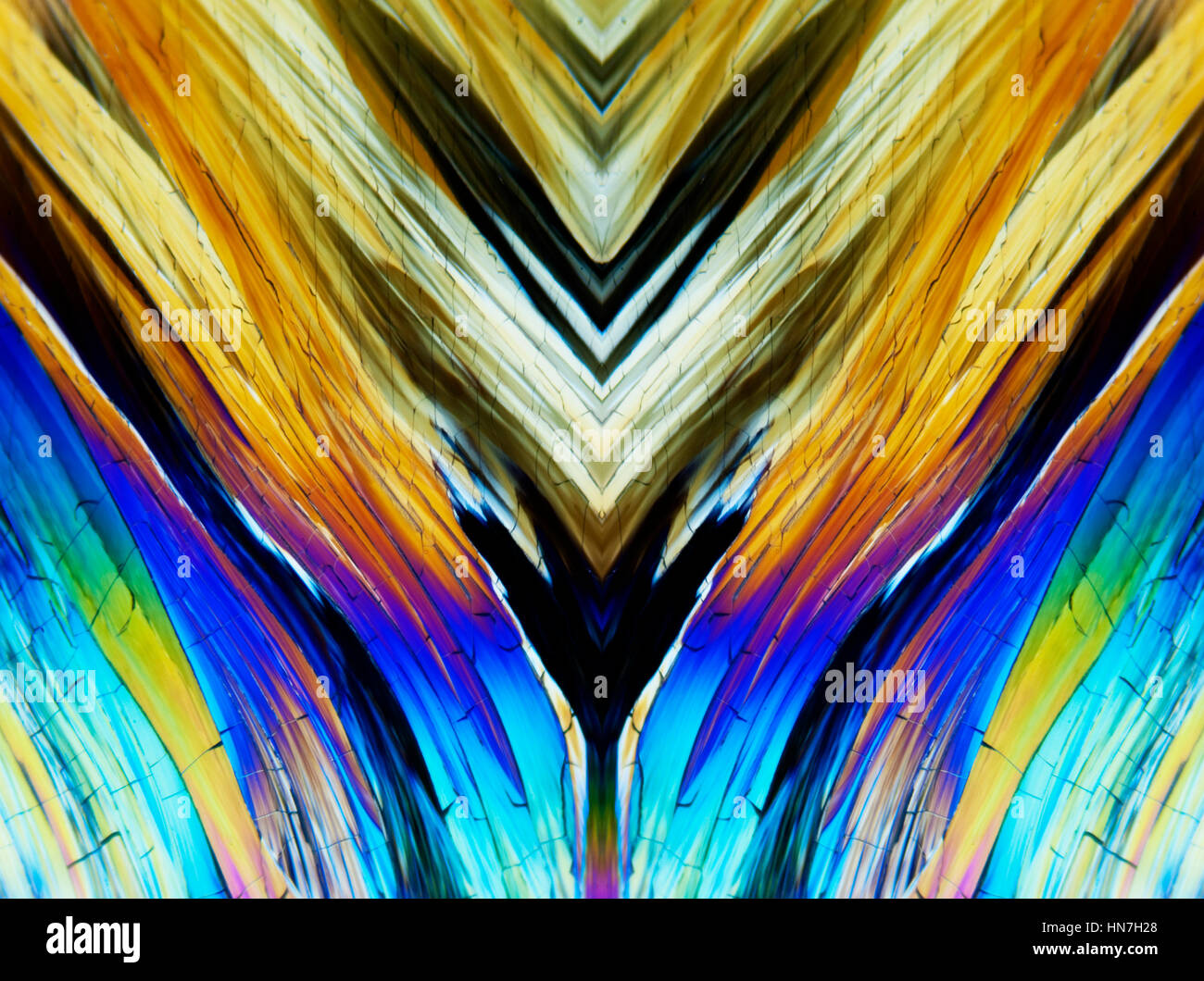 Micro Photography of Microcrystals mirrored Stock Photo - Alamy