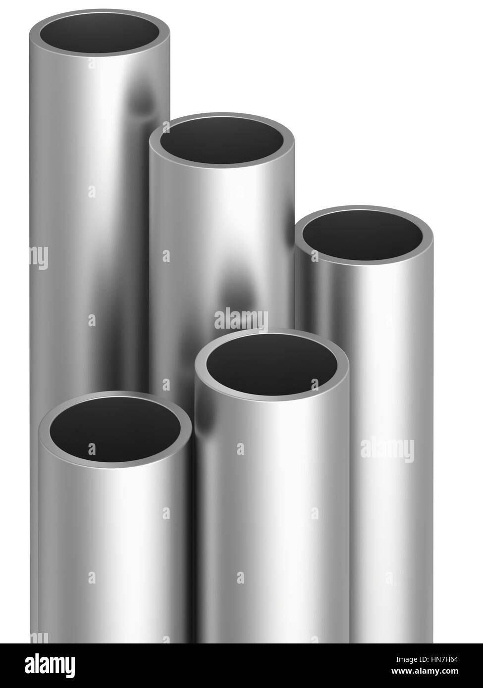 Silver pipes metal plumbing hi-res stock photography and images - Alamy