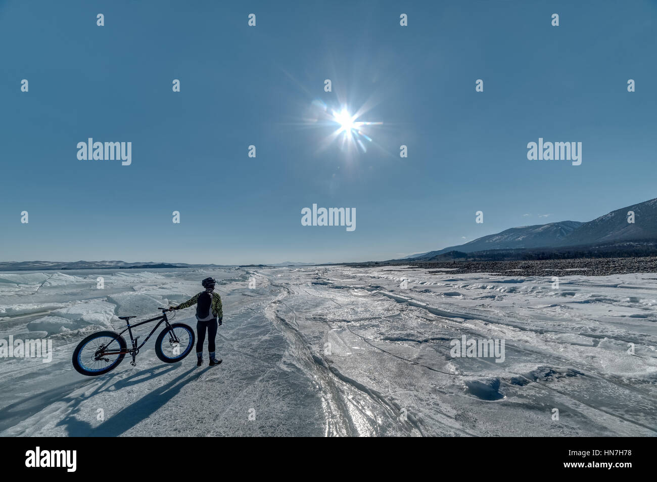 Fatbike. Fat tire bike Stock Photo - Alamy