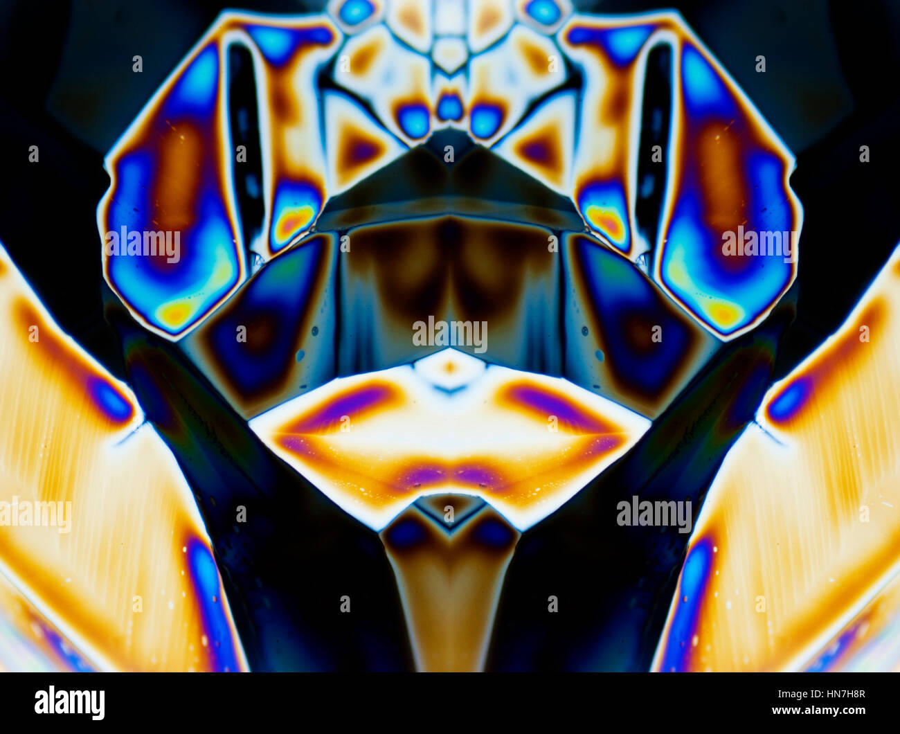 Micro Photography of Microcrystals mirrored Stock Photo - Alamy