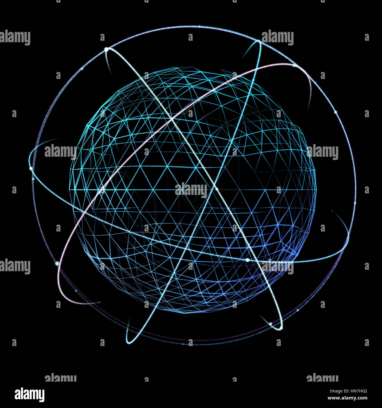 Network orbit hi-res stock photography and images - Alamy