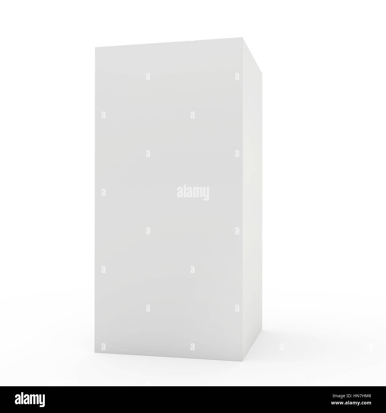 Blank cardboard package box on white background Stock Photo - Alamy