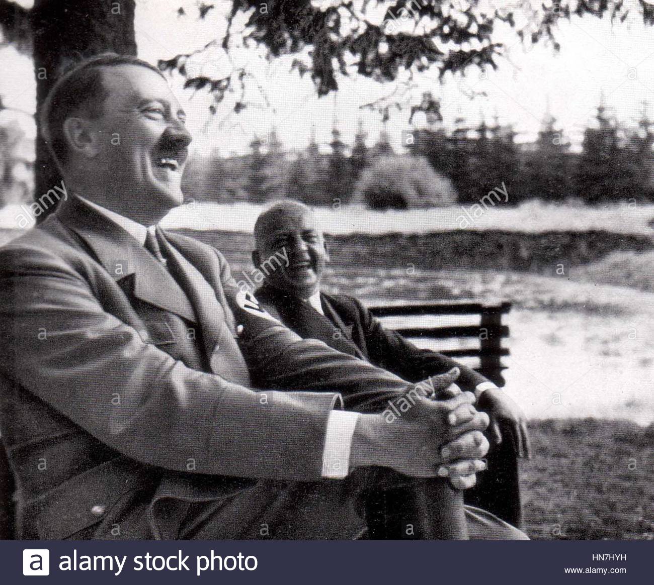 Adolf Hitler laughing Stock Photo: 133548117 - Alamy