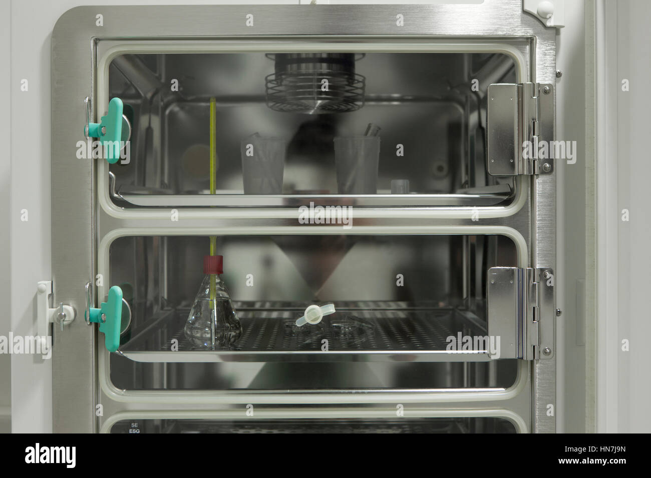 Test fridge in bio lab closeup under studio lights Stock Photo - Alamy