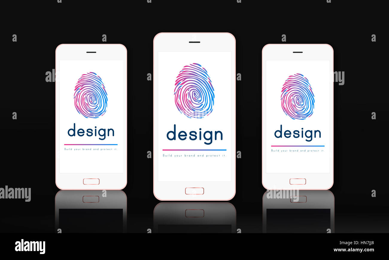 Fingerprint logo hi-res stock photography and images - Alamy