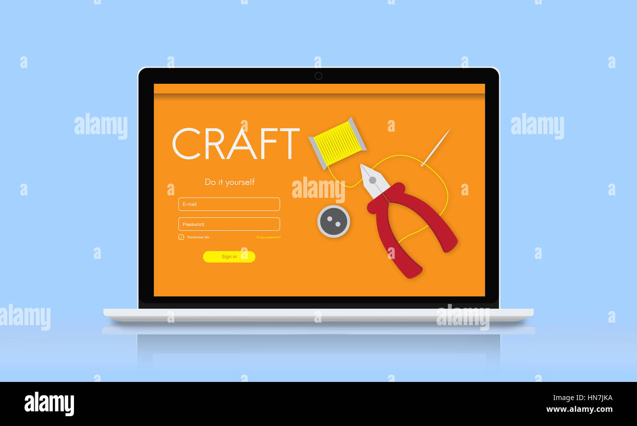 Craft DIY Handmade Activity Skills Concept Stock Photo - Alamy