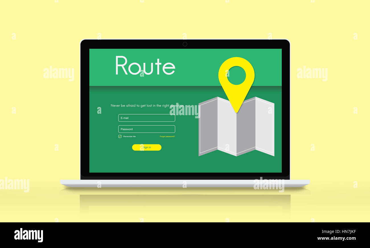 Graphic map directions hi-res stock photography and images - Alamy