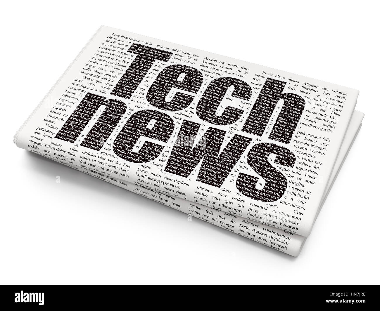 News concept: Pixelated black text Tech News on Newspaper background ...