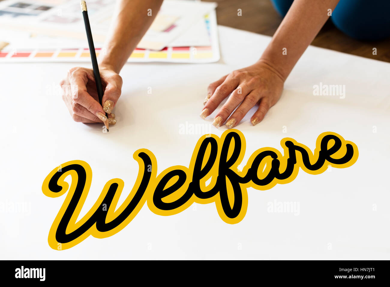 Charity Cursive Writing Word Concept Stock Photo - Alamy