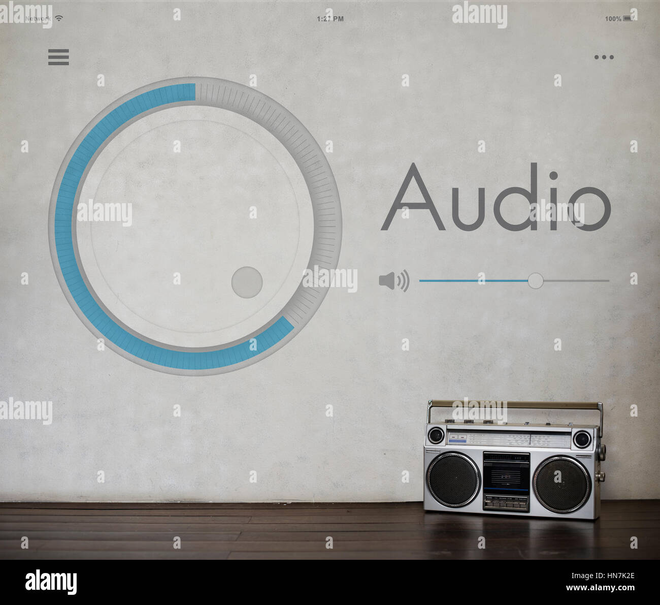 Music Video Player Multimedia Concept Stock Photo - Alamy