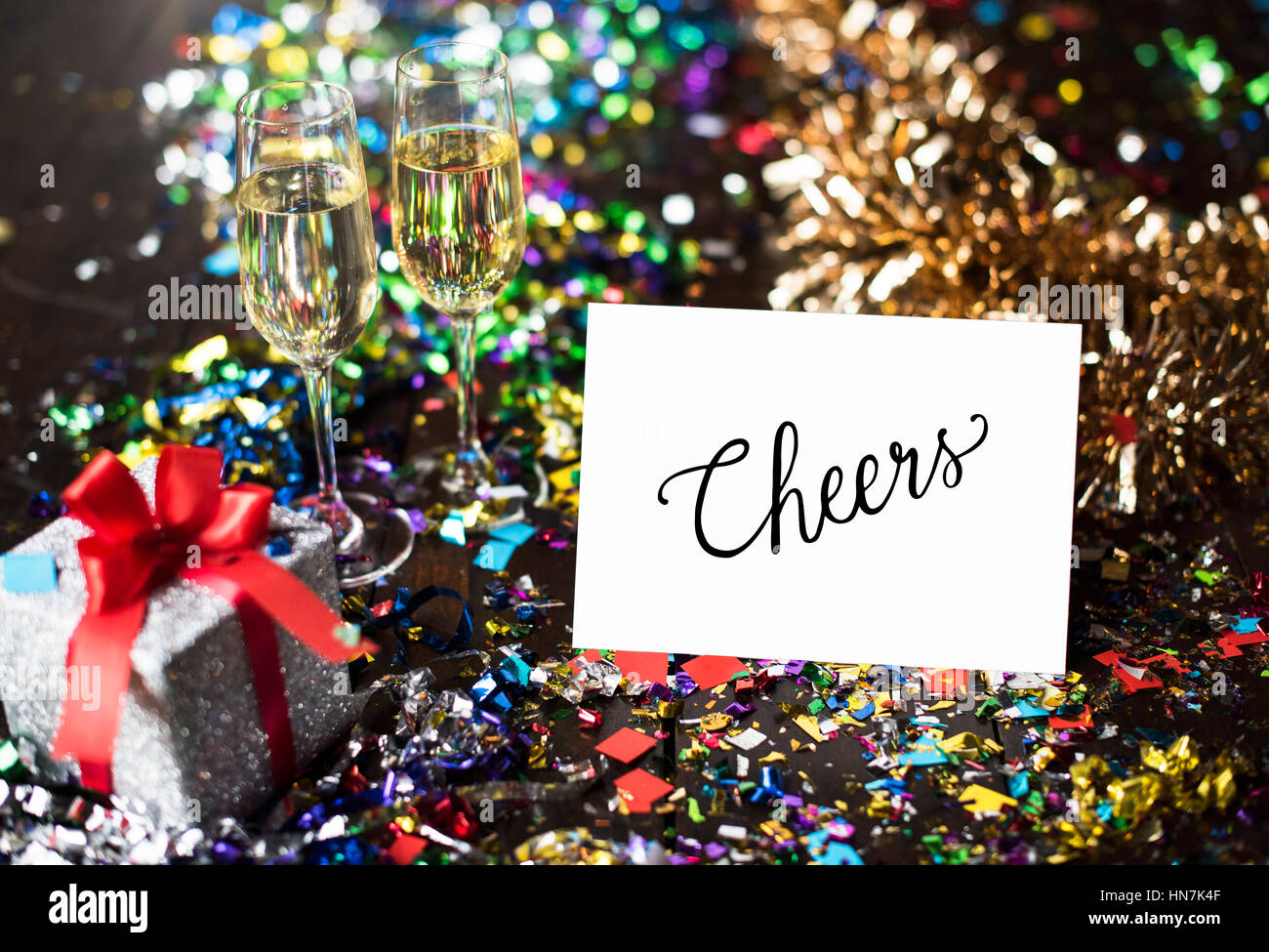 Christmas Cheers Celebration Party Xmas Concept Stock Photo - Alamy