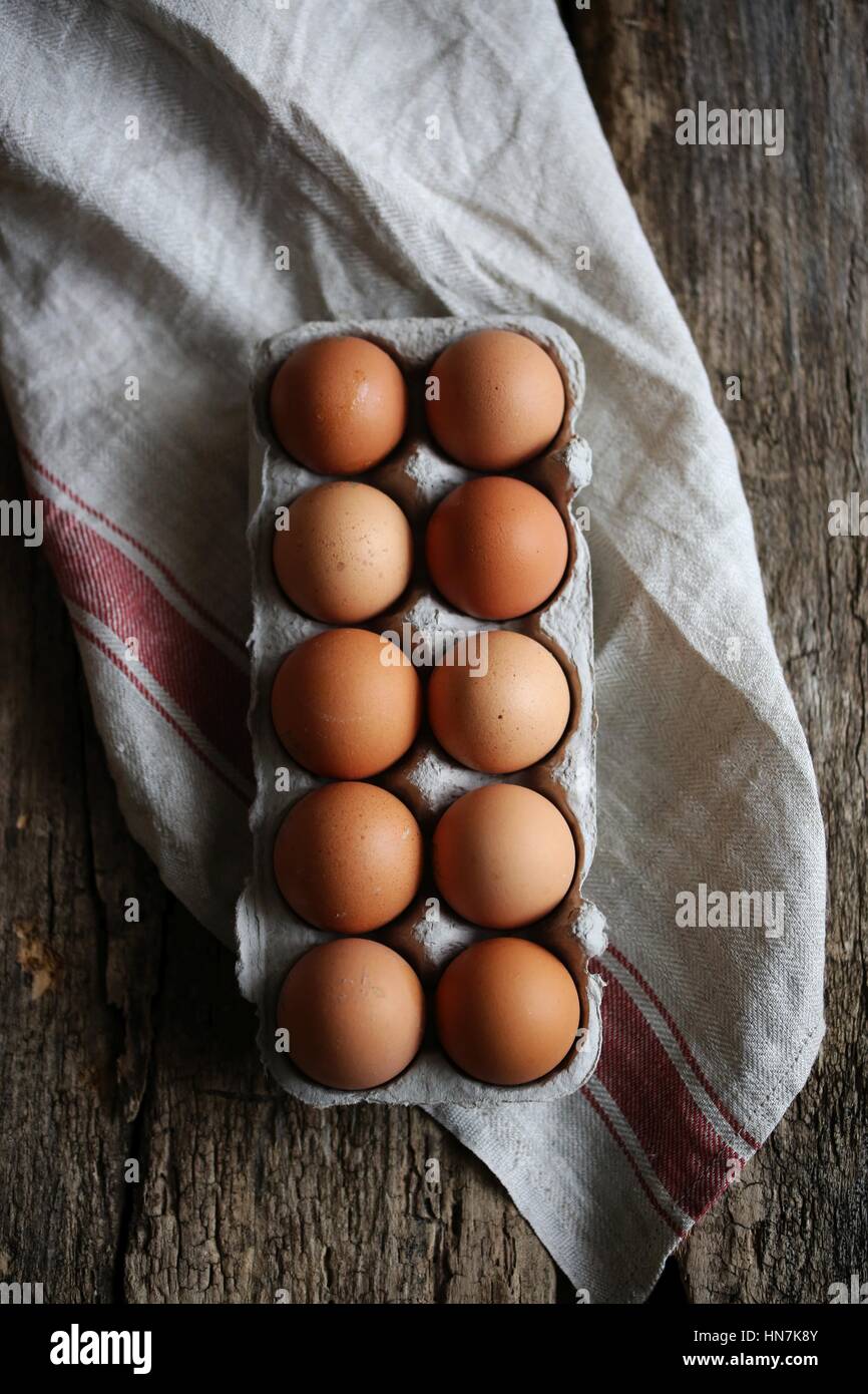 Cardboard egg box Stock Photo - Alamy