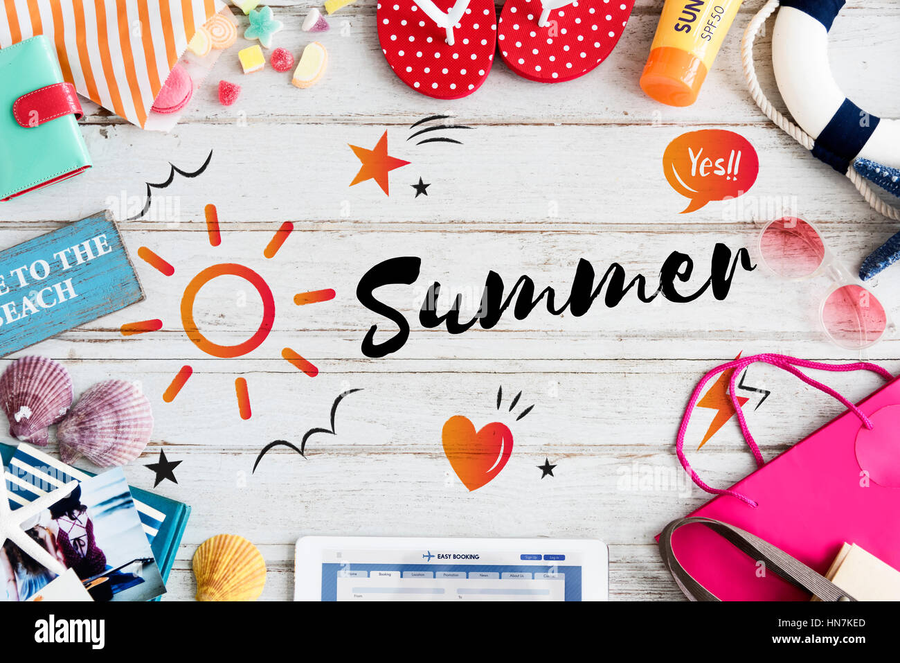 Summer Beach Break Season Hioliday Travel Stock Photo - Alamy