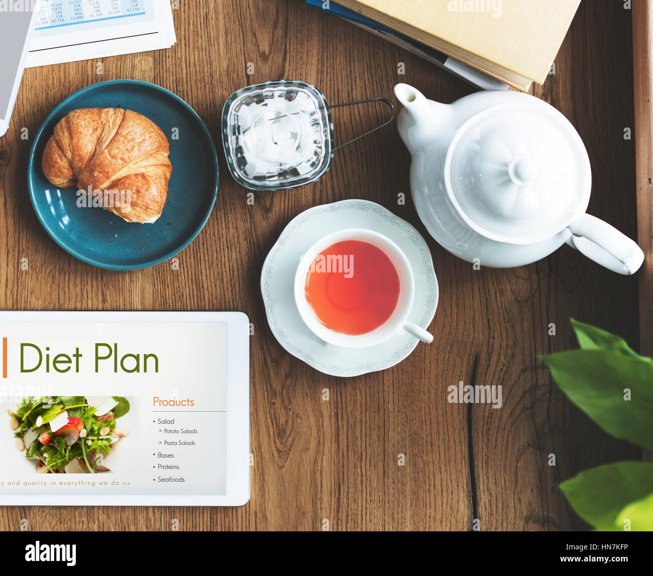 Nutrition Healthy Diet Plan Concept Stock Photo - Alamy