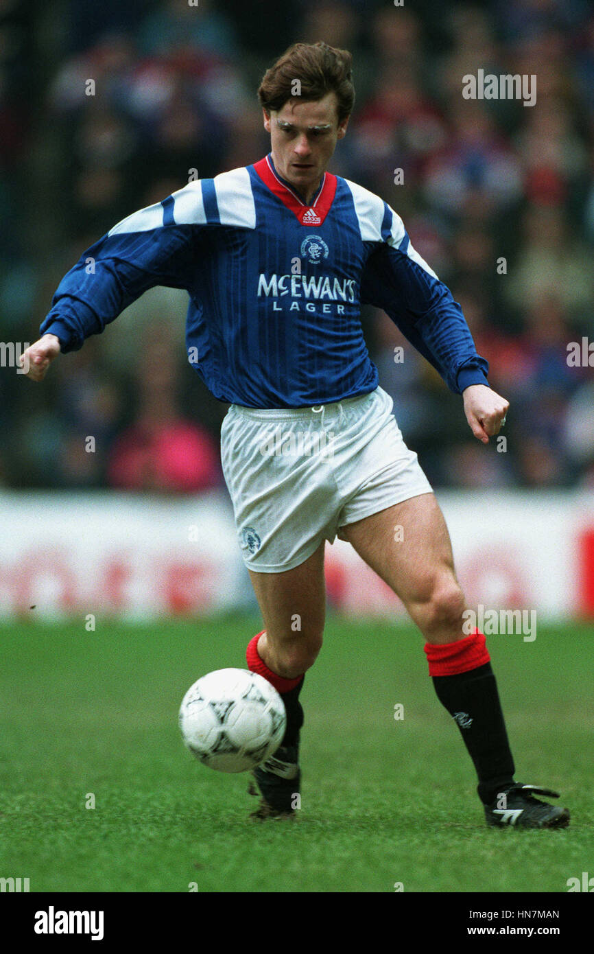 DAVID ROBERTSON GLASGOW RANGERS FC 16 March 1994 Stock Photo - Alamy