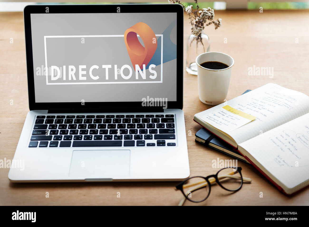 Map Location Destination Navigation Directions Stock Photo - Alamy