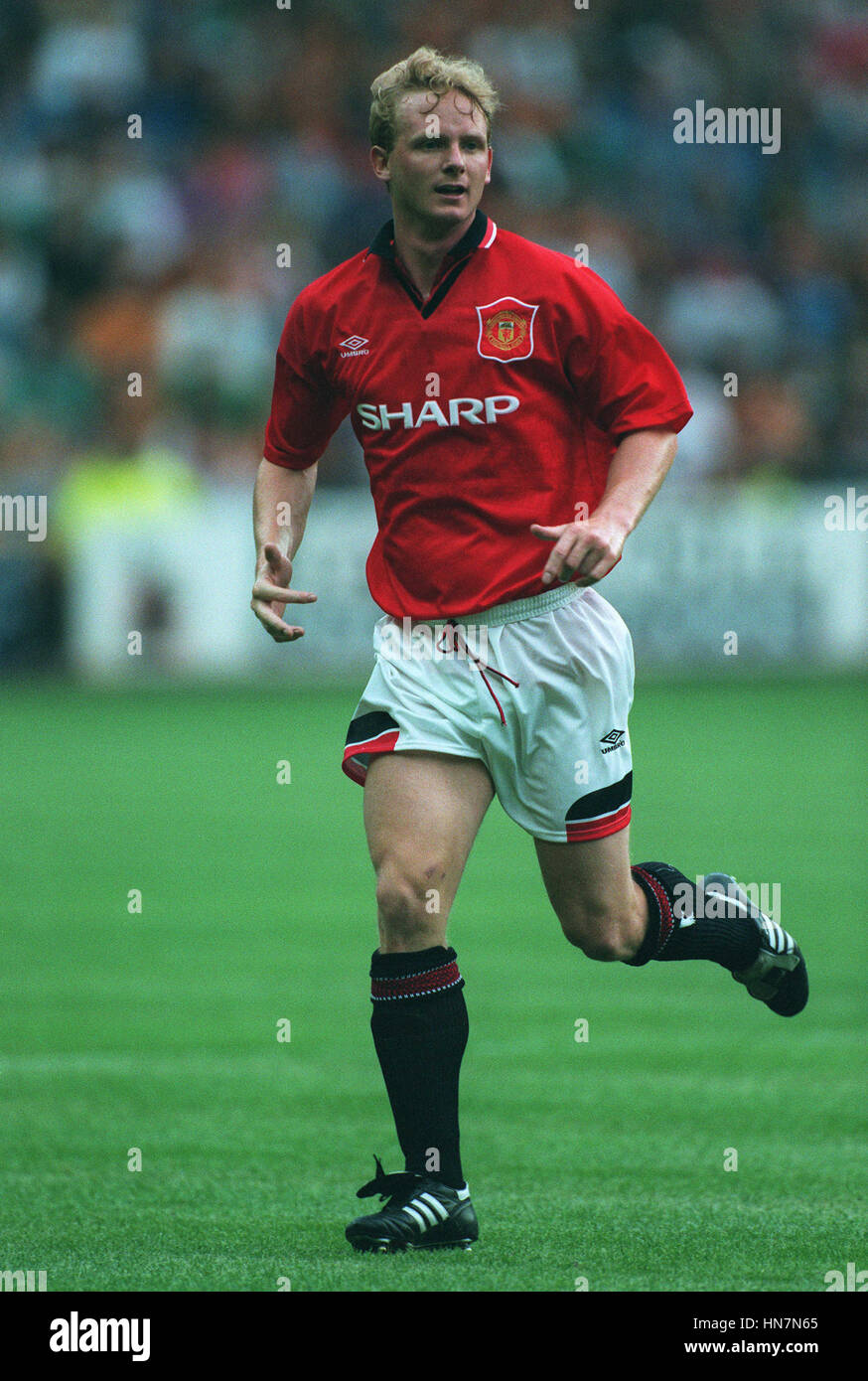 DAVID MAY MANCHESTER UNITED FC 04 August 1994 Stock Photo - Alamy