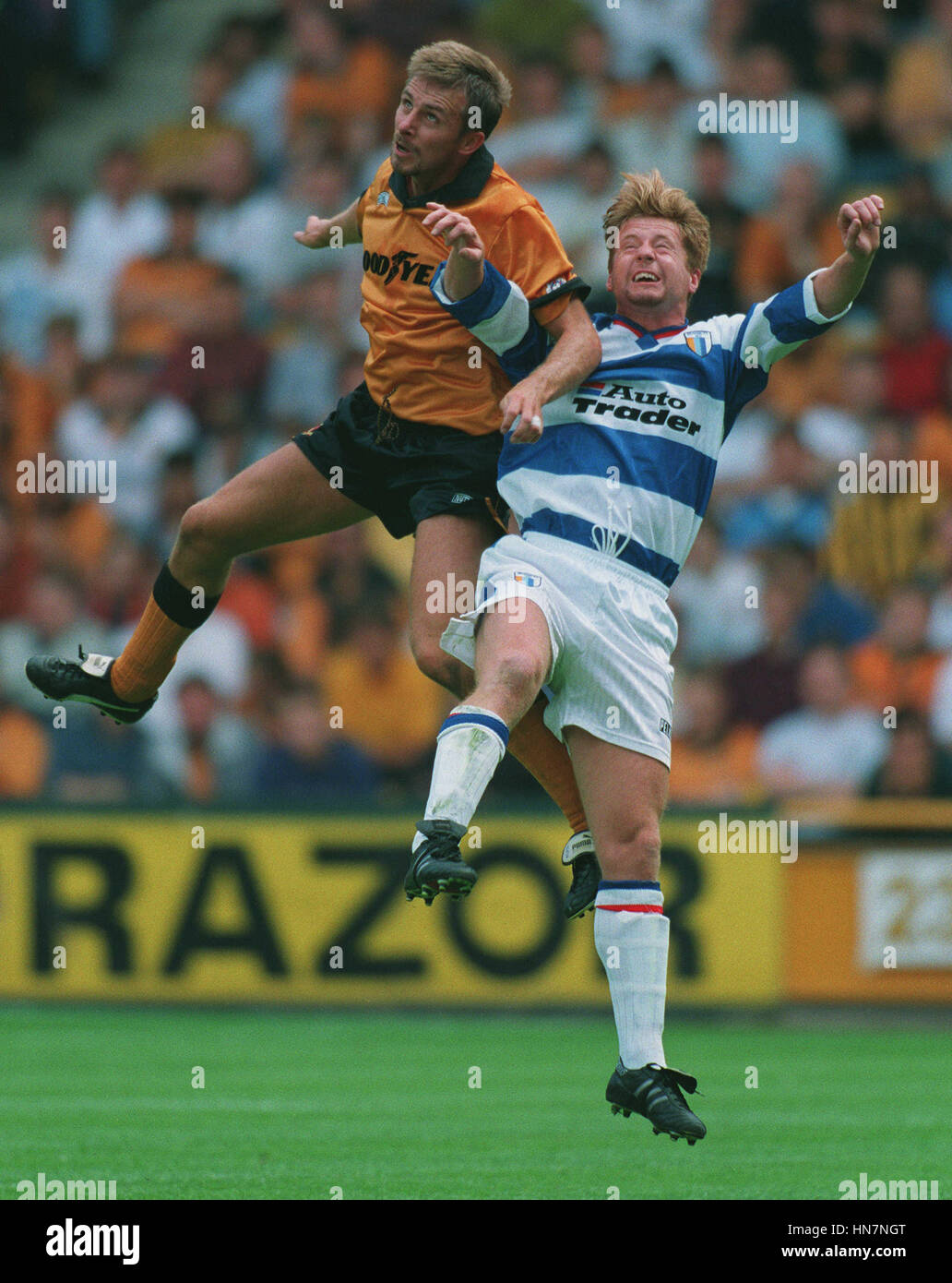 DAVID KELLY (WOLVES) DYLAN KERR (READING) 13 August 1994 Stock Photo ...