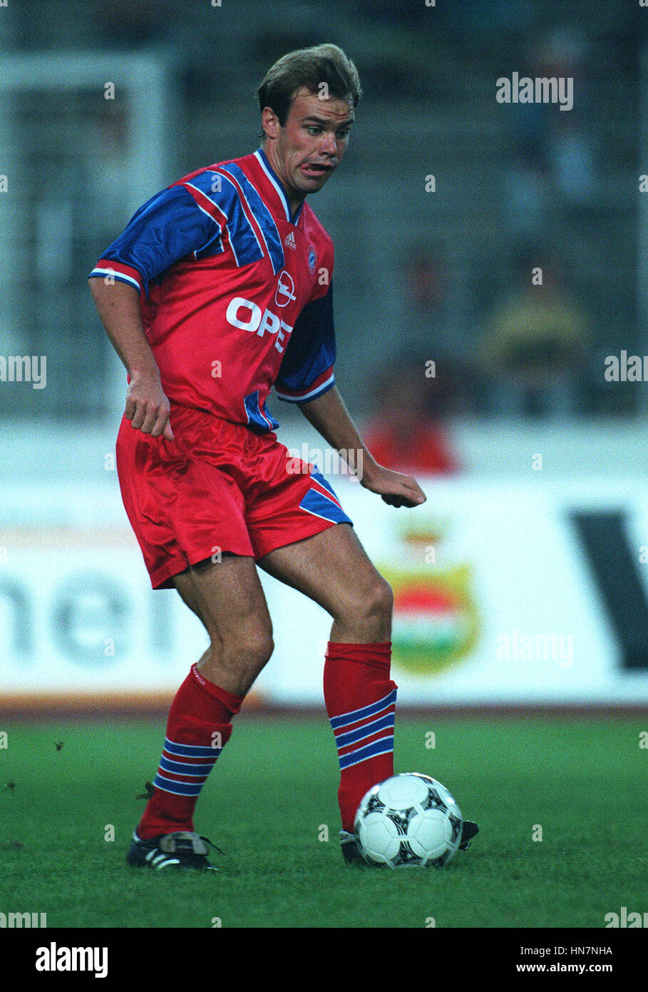 CHRISTIAN NERLINGER BAYERN MUNICH FC 22 September 1994 Stock Photo - Alamy