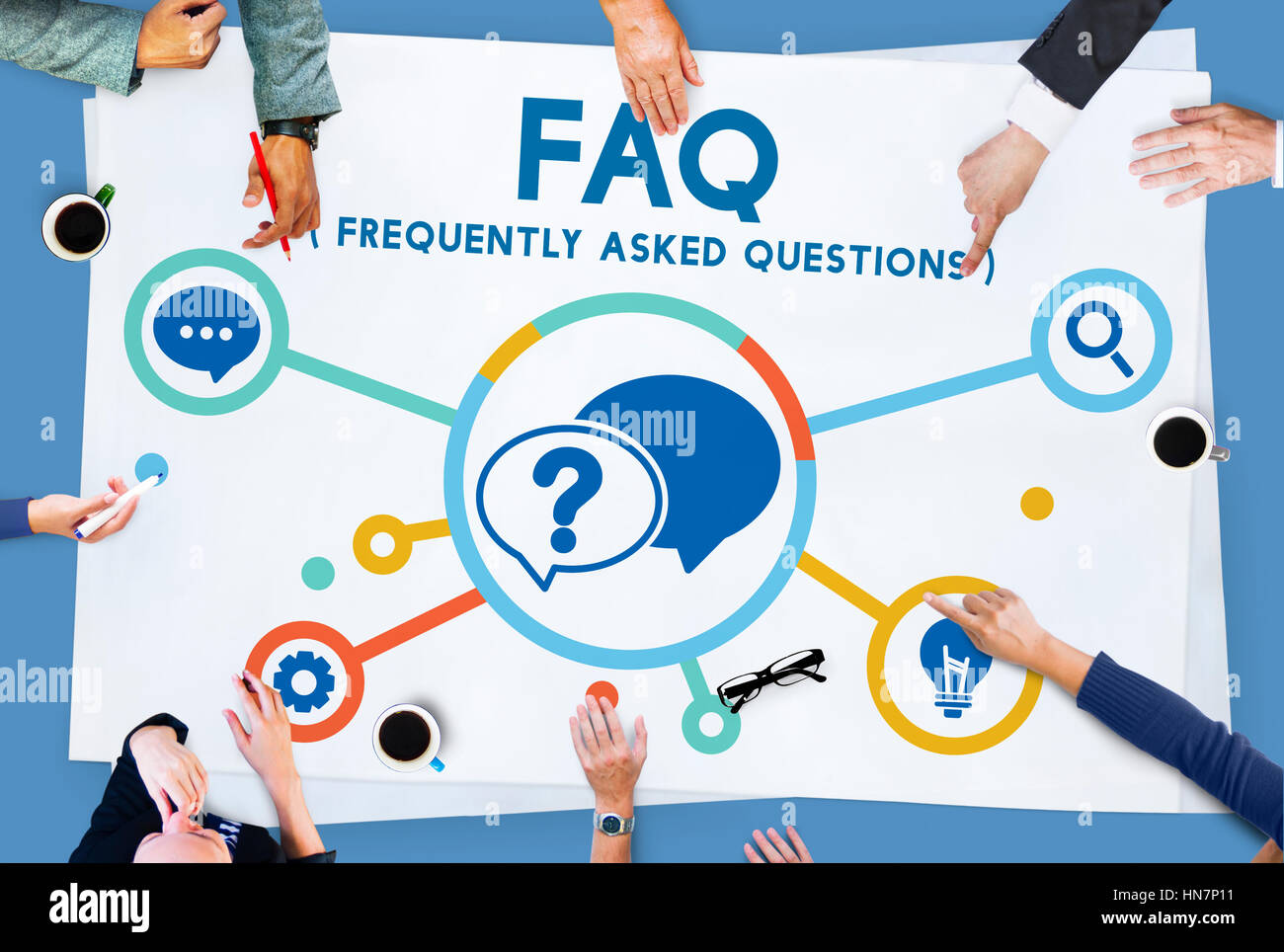 Frequently Asked Questions Solution concept Stock Photo - Alamy