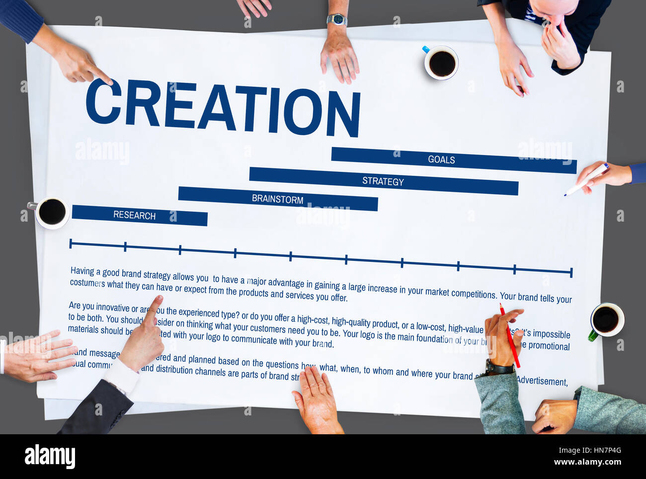 Identity Design Creation Advertising Concept Stock Photo - Alamy