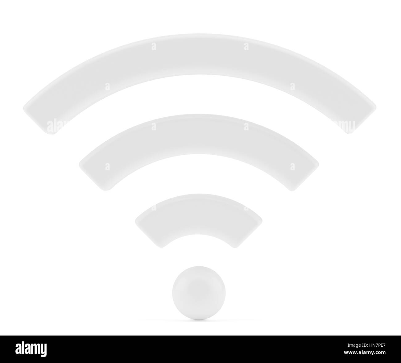 Wi Fi Wireless Network Symbol, 3d rendering Stock Photo - Alamy