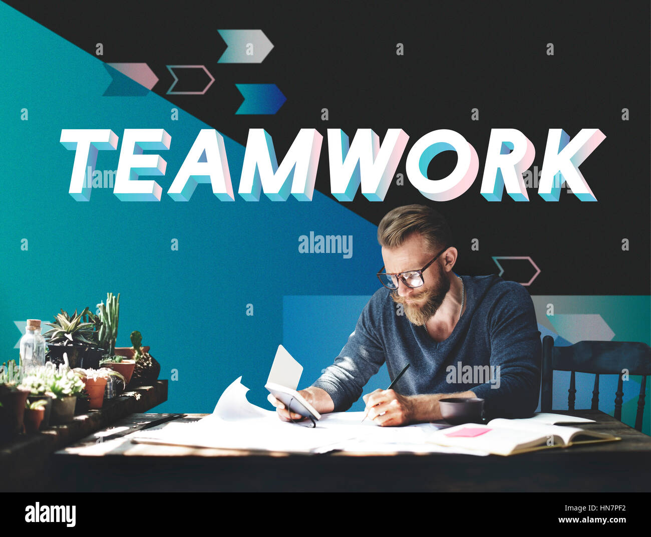 Strategy Progress Efficiency Teamwork Concept Stock Photo - Alamy