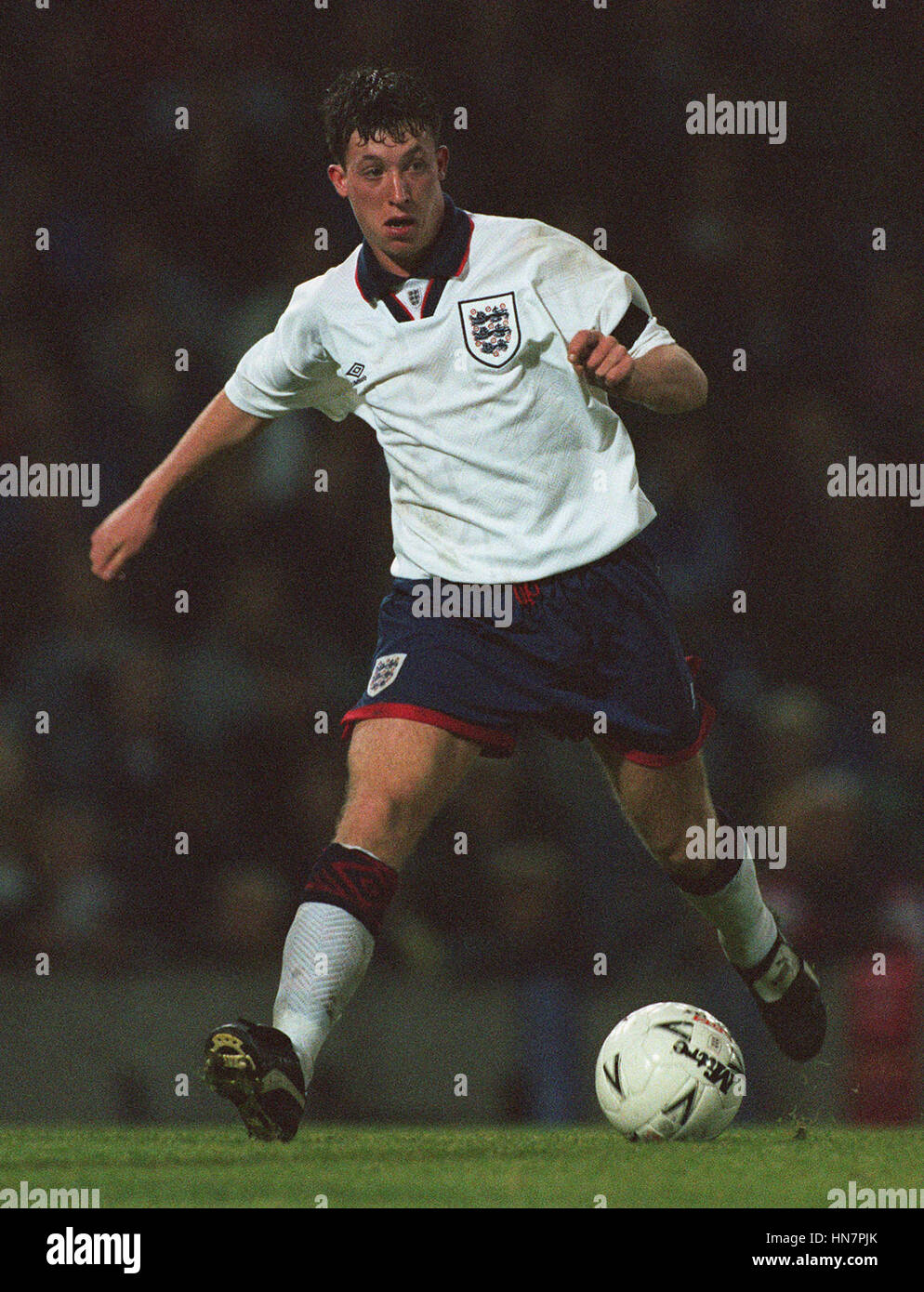 ROBBIE FOWLER ENGLAND U21 & LIVERPOOL FC. 13 September 1994 Stock Photo ...