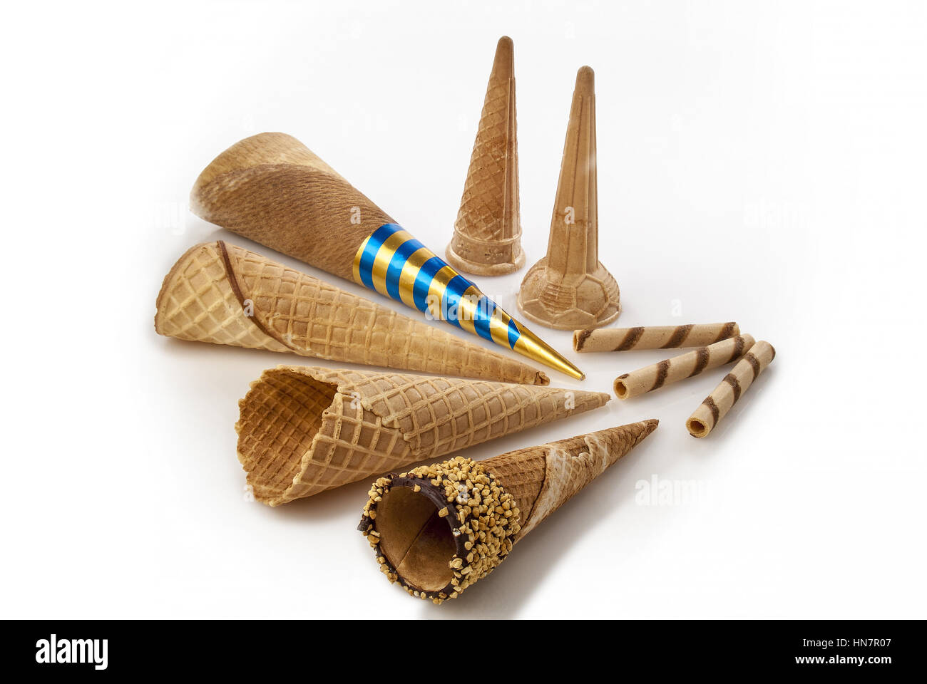 waffle ice cream cone Stock Photo - Alamy