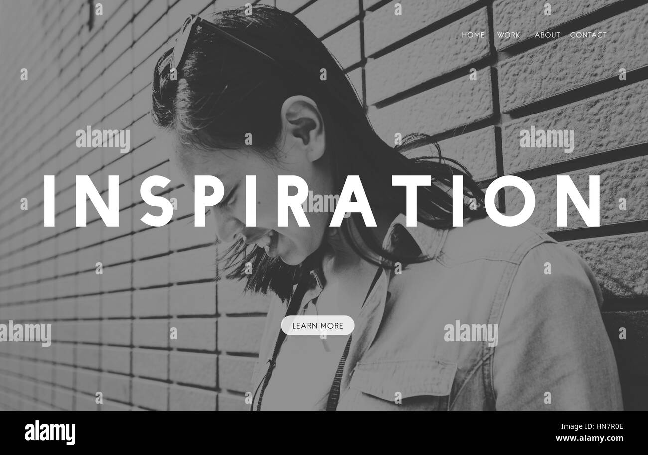Inspire inspiration positivity word concept Stock Photo - Alamy