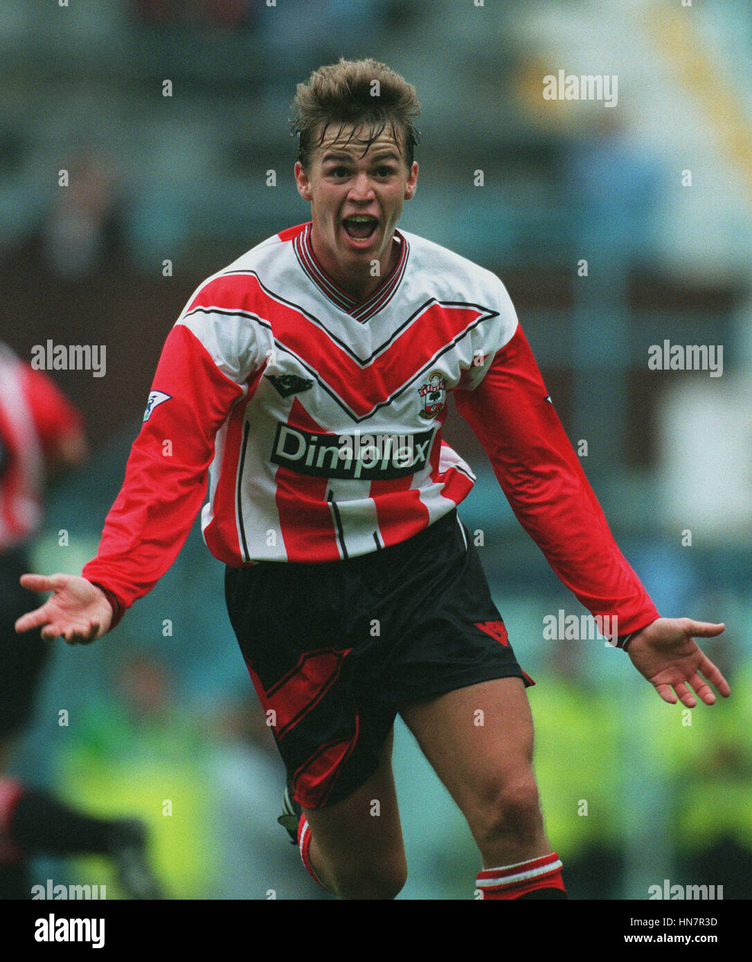 EKELUND CELEBRATES AFTER SCORING S"HAMPTONS 3RD 24 September 1994 Stock ...
