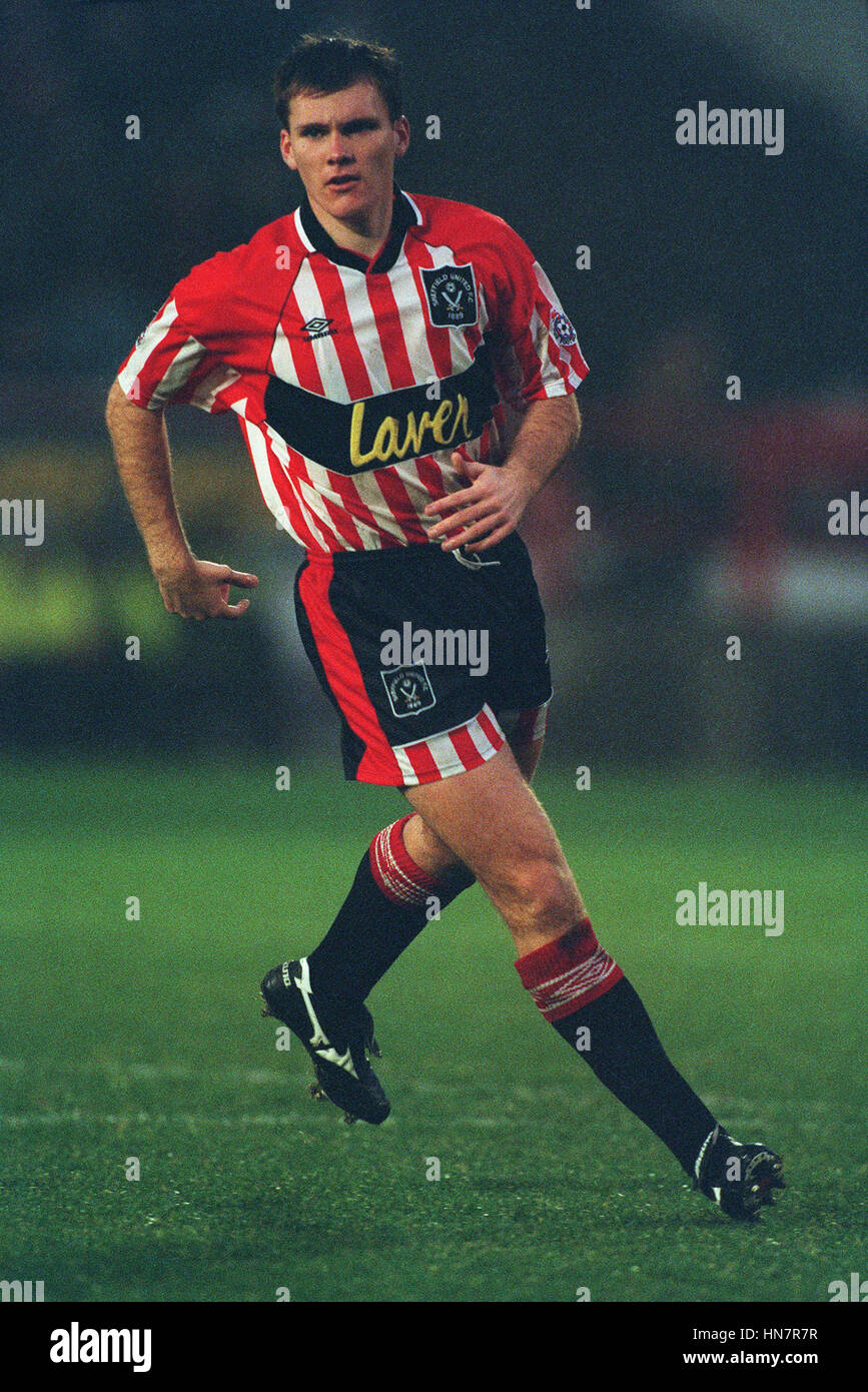CHARLIE HARTFIELD SHEFFIELD UNITED FC 23 November 1994 Stock Photo - Alamy