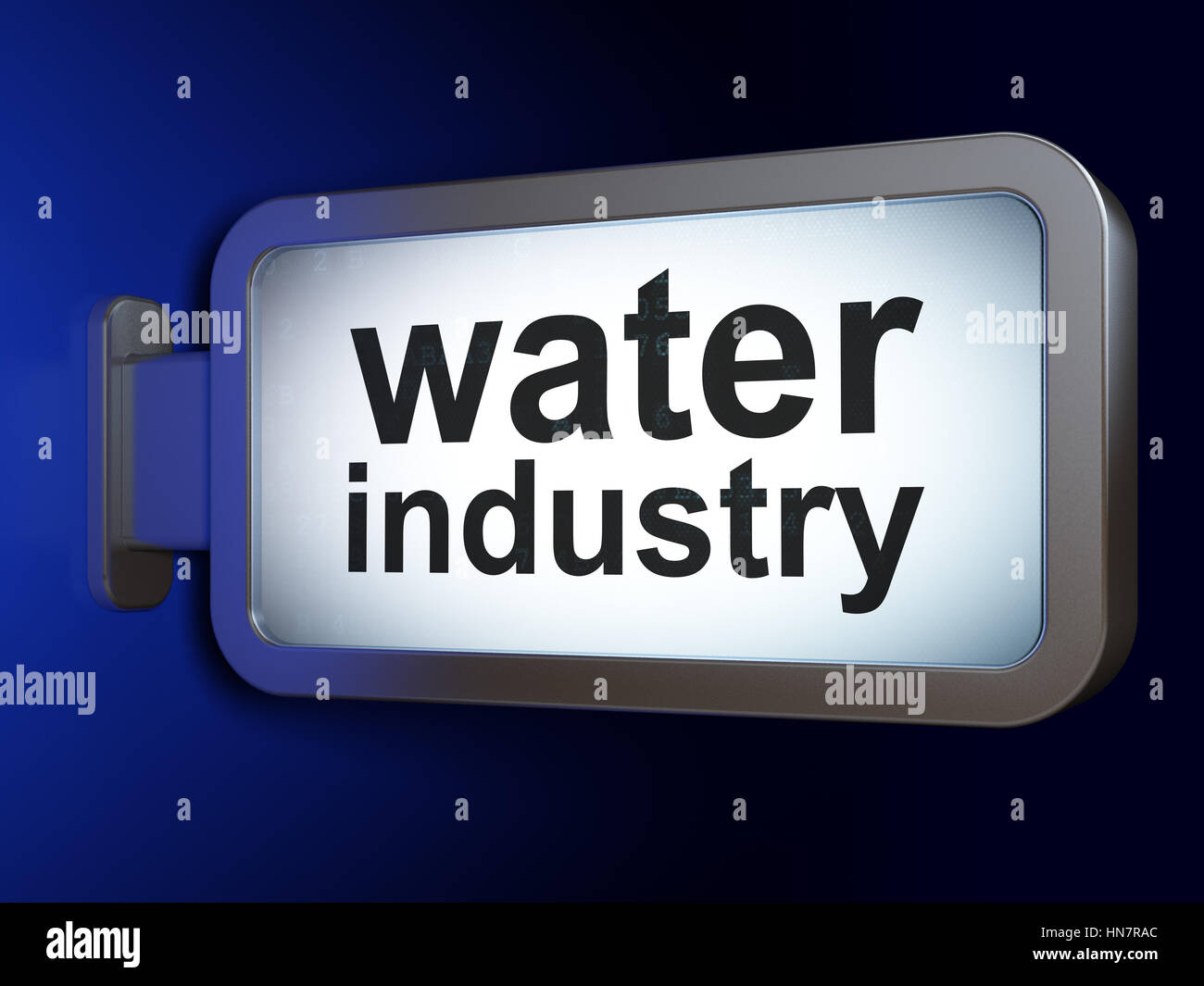 Industry concept: Water Industry on advertising billboard background ...