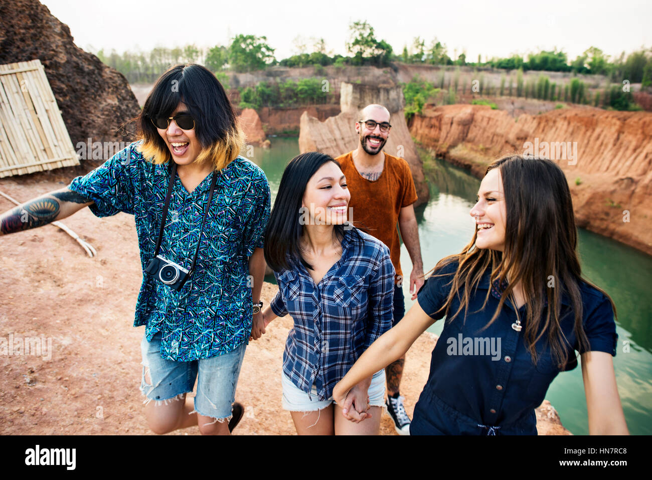Friends Travel Holiday Adventure Together Concept Stock Photo - Alamy