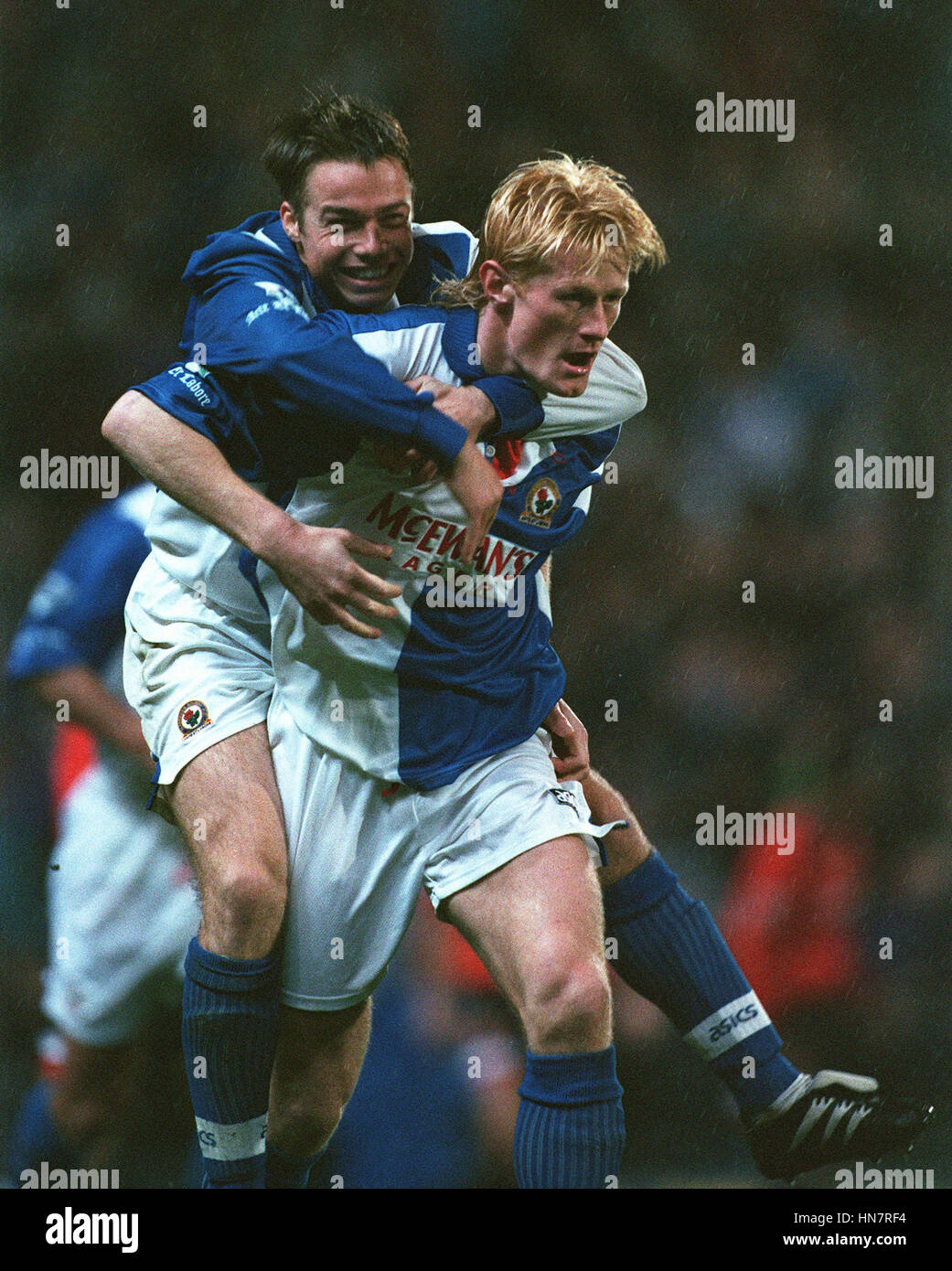 COLIN HENDRY & GRAEME LE SAUX BLACKBURN ROVERS FC 24 October 1994 Stock ...