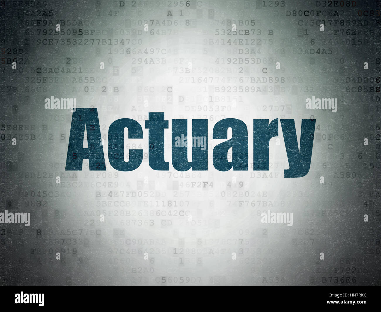 Insurance concept: Painted blue word Actuary on Digital Data Paper ...