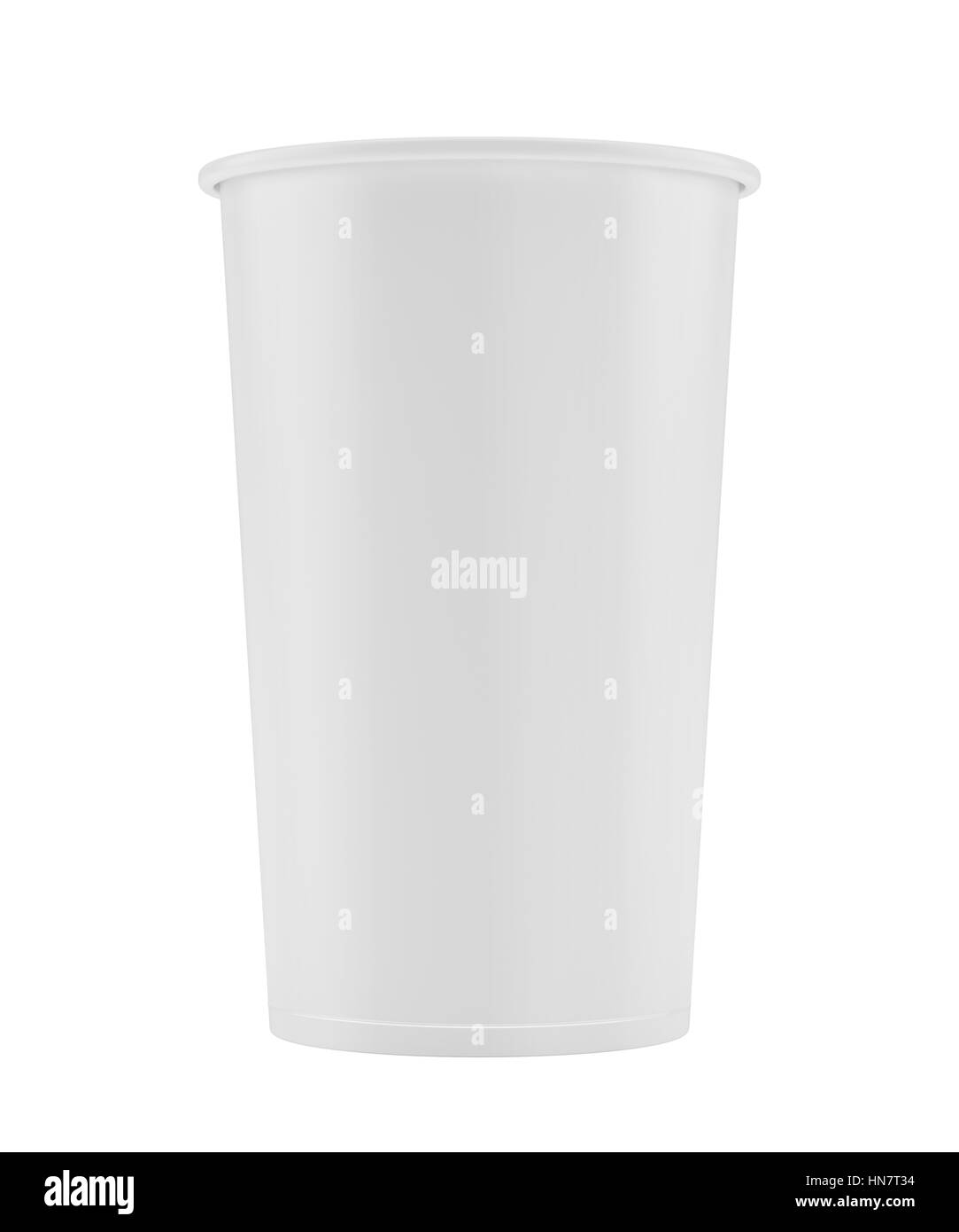 Empty white paper cup. 3d rendering Stock Photo - Alamy