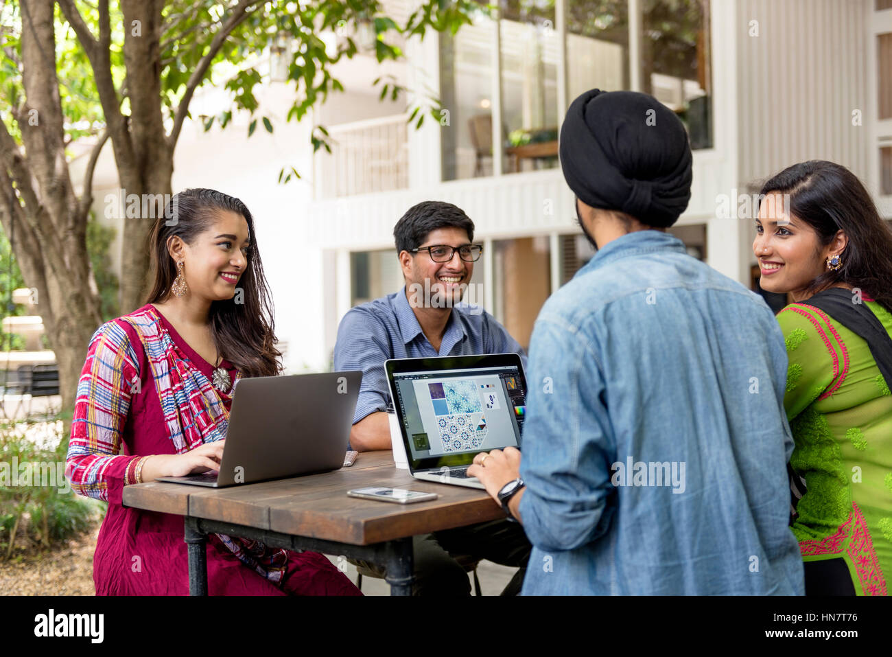 Indian Ethnicity Drinking Cafe Break Coffee Tea Concept Stock Photo - Alamy